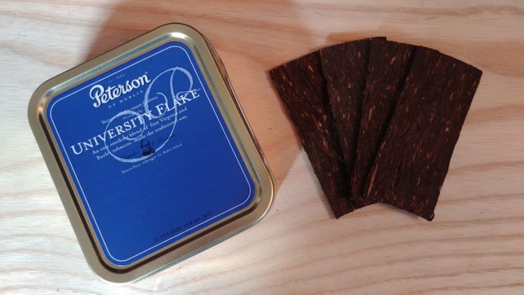 Peterson University Flake Pipe Tobacco Review - Simply Stogies